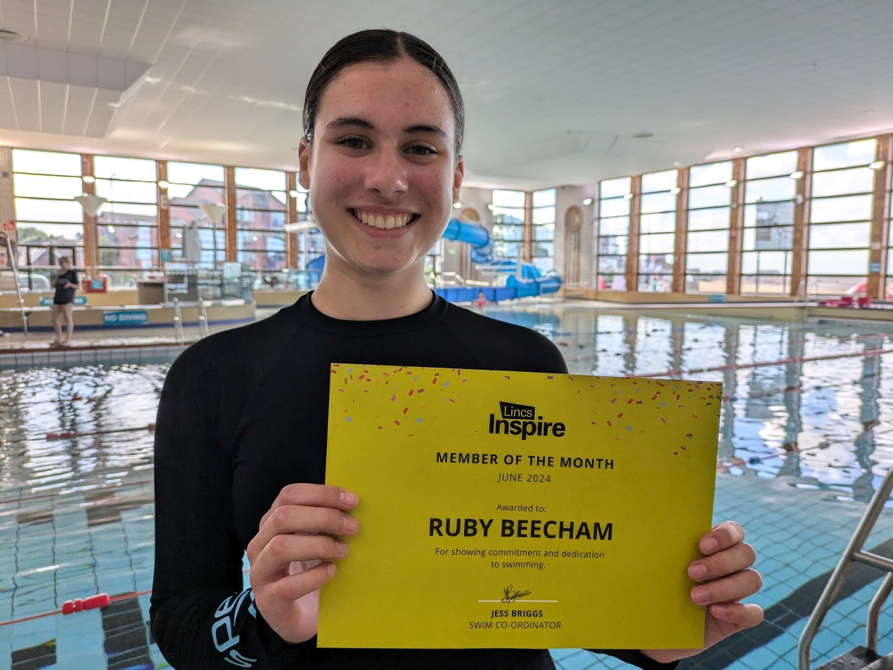 Swimmer of the Month! - Lincs Inspire